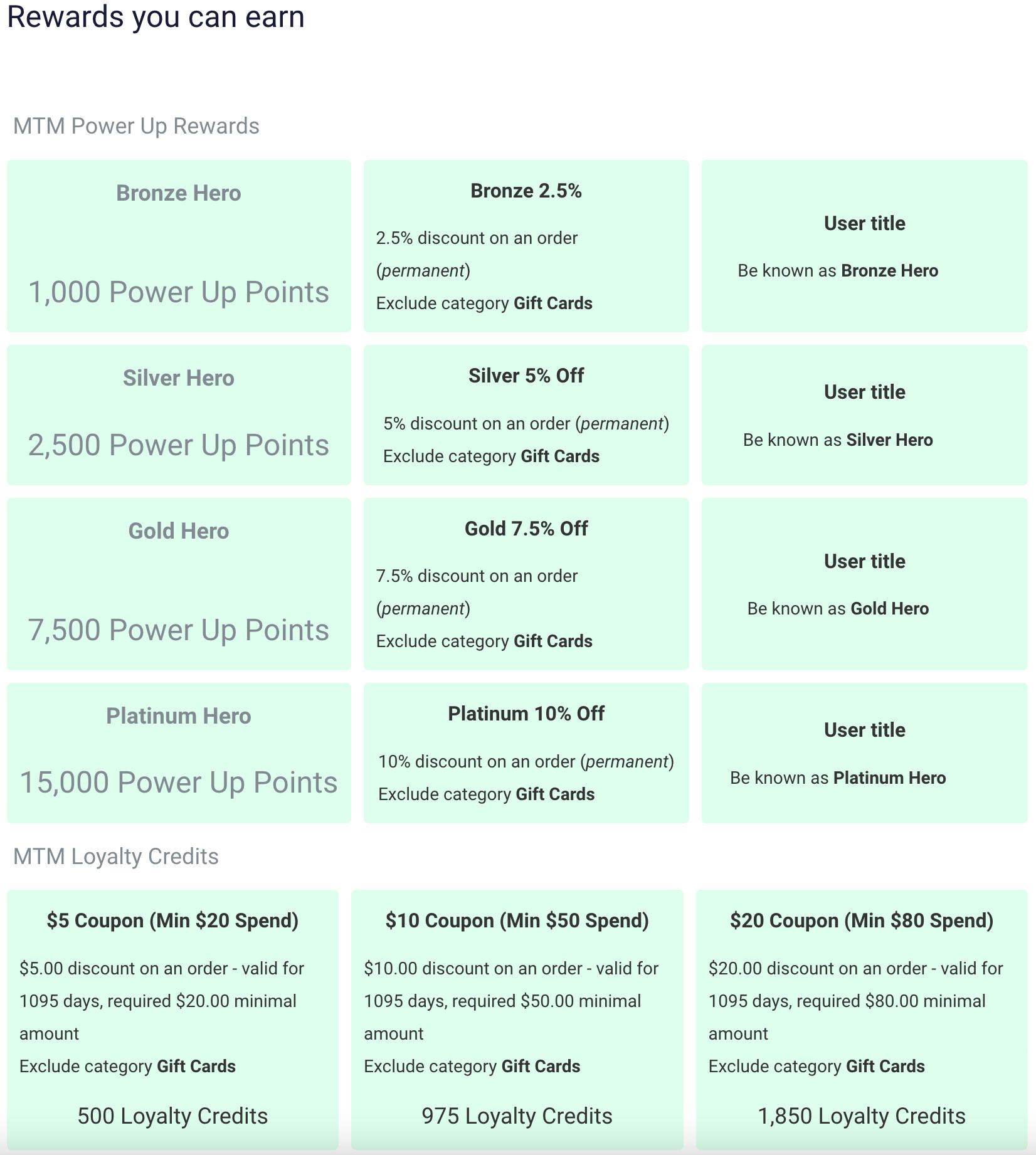 MTM Loyalty and Rewards - More Than Meeples